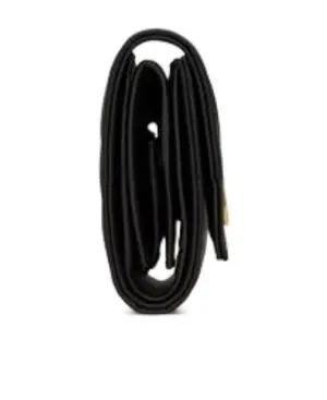 Saint Laurent Cassandre Matelassé Multi-folded Wallet - Black
