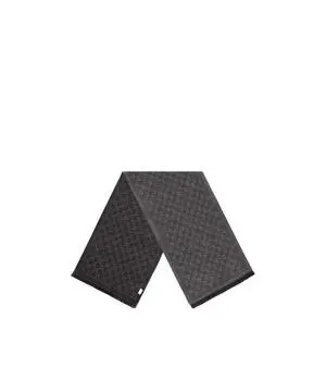 Gucci Gucci GG Jacquard Pattern Knitted Scarf Black