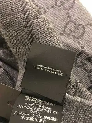 Gucci Gg Jacquard Pattern Knitted Scarf - Black