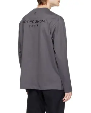WOOYOUNGMI Embossed Long-sleeved T-shirt