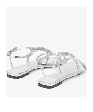JIMMY CHOO Gwyn Square-toe Sandals - Black