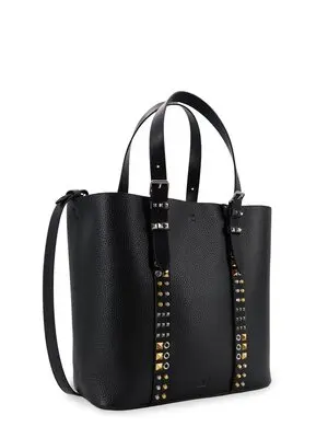 Valentino Garavani Rockstud Medium Studded Tote Bag - Black