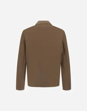Herno Crinkled Shacket With Padded Lining - Brown