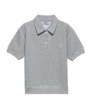 Prada Logo Detailed Short Sleeved Polo Shirt