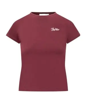 Attico Jersey T-shirt - Burgundy