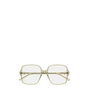 Gucci Rectangular Frame Glasses - Nude
