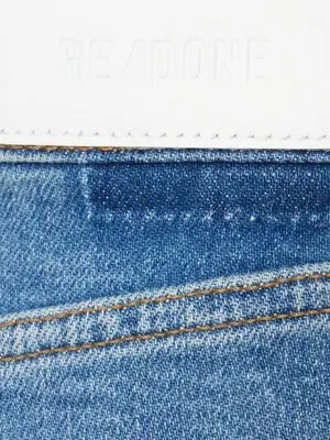 RE/DONE High-rise Straight Loose Jeans - Blue