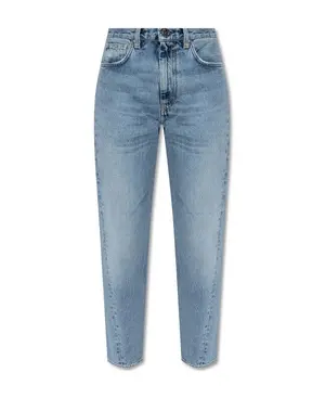 TOTEME High Waisted Cropped Jeans