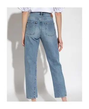 TOTEME High Waisted Cropped Jeans