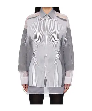 JEAN PAUL GAULTIER Striped Pattern Shirt
