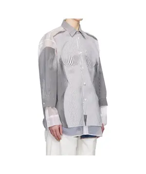 JEAN PAUL GAULTIER Striped Pattern Shirt