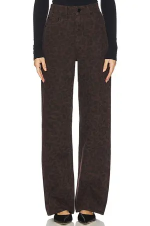 Rag & Bone Animal Print Straight-leg Jeans