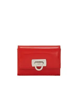 FERRAGAMO Gancini Buckle Design Clip - Red