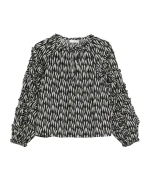 Ulla Johnson Printed Long Sleeve Blouse