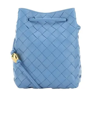 Bottega Veneta Woven Bucket Bag - Blue
