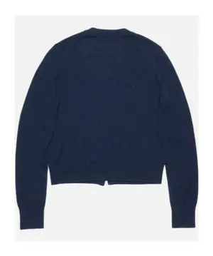 Acne Studios Crew Neck Long Sleeve Sweater - Blue