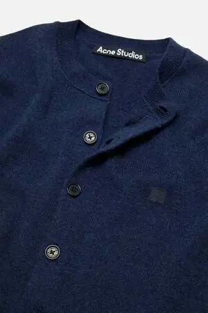 Acne Studios Crew Neck Long Sleeve Sweater - Blue