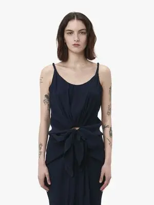 J.W.ANDERSON Knotted Strap Top - Blue