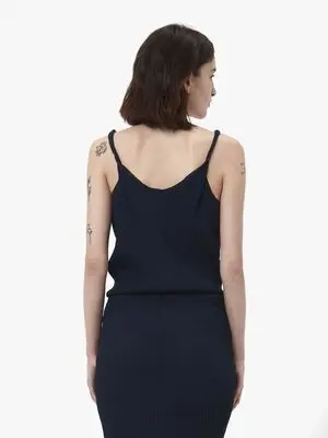 J.W.ANDERSON Knotted Strap Top - Blue
