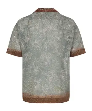 Dries Van Noten Embroidered Short-sleeved Shirt - Mint
