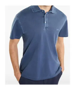 FAY Classic Jersey Polo Shirt - Blue
