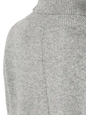 THE ROW Stepny High-neck Wool Sweater - Grey