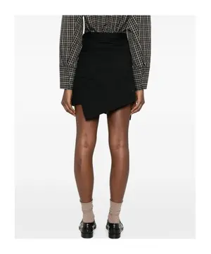 VIVIENNE WESTWOOD Asymmetric High-waisted Mini Skirt - Black