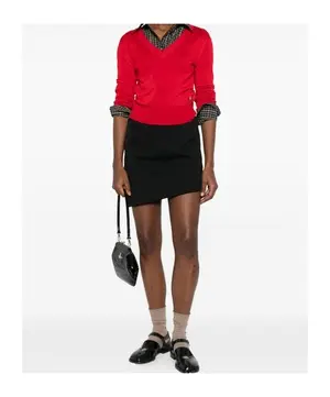 VIVIENNE WESTWOOD Asymmetric High-waisted Mini Skirt - Black