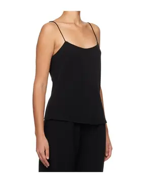 THE ROW Spaghetti Strap Cami Top - Black
