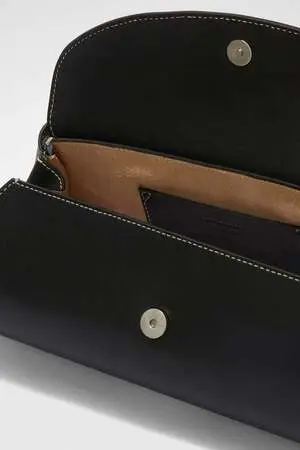 JIL SANDER Small Cannolo Shoulder Bag - Black
