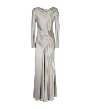 Alberta Ferretti Long Sleeve Gown