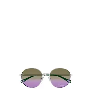 Chloé Eyewear Round Frame Sunglasses - Silver