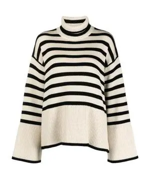 TOTÊME Toteme Striped Turtleneck Knitted Sweater