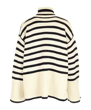 TOTEME Striped Turtleneck Knitted Sweater