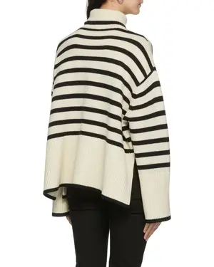 TOTEME Striped Turtleneck Knitted Sweater