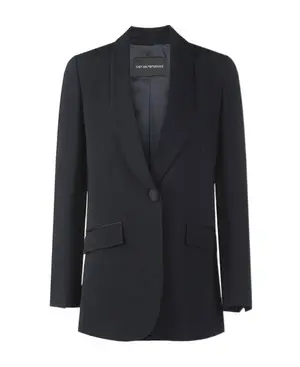 Emporio Armani Straight Hem Blazers For Women
