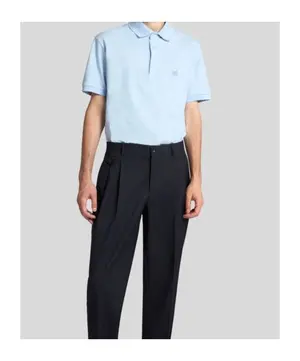 Etro Pegaso Embroidered Short Sleeved Polo Shirt