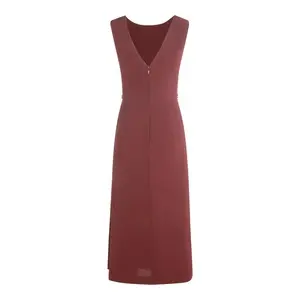 TWINSET Sleeveless Midi Dress With Chain Embellishment