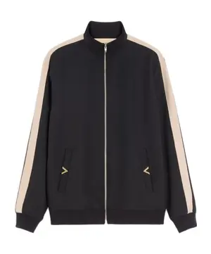 Valentino Garavani Vgold Zip-up Sweatshirt - Black