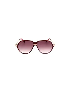 Maje Aviator Sunglasses With Logo Detail - Pink