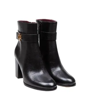 Tory Burch T Lock Heeled Ankle Boots
