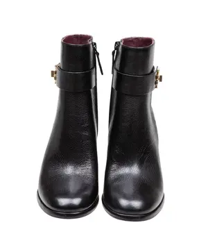 Tory Burch T Lock Heeled Ankle Boots