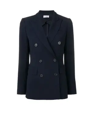 Alberto Biani Double Breasted Jacket - Black