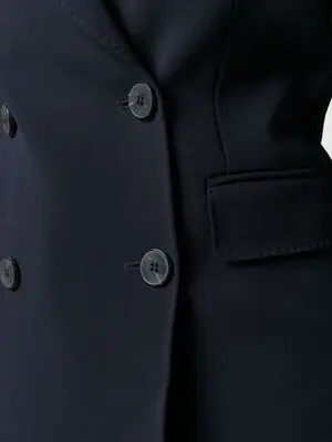 Alberto Biani Double Breasted Jacket - Black