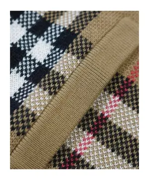 Burberry Check Wool Bomber Jacket - Multicolor