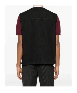 Prada Chevron Denim Gilet