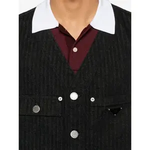 Prada Chevron Denim Gilet