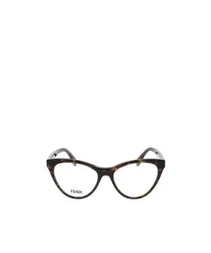 Fendi Cat Eye Frame Glasses - Brown