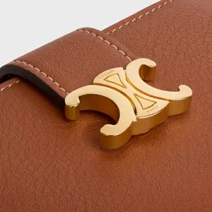 Celine Fine Strap Wallet Nino In Supple Grained Calfskin