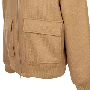 Maison Kitsuné Shearling Collar Bomber Jacket